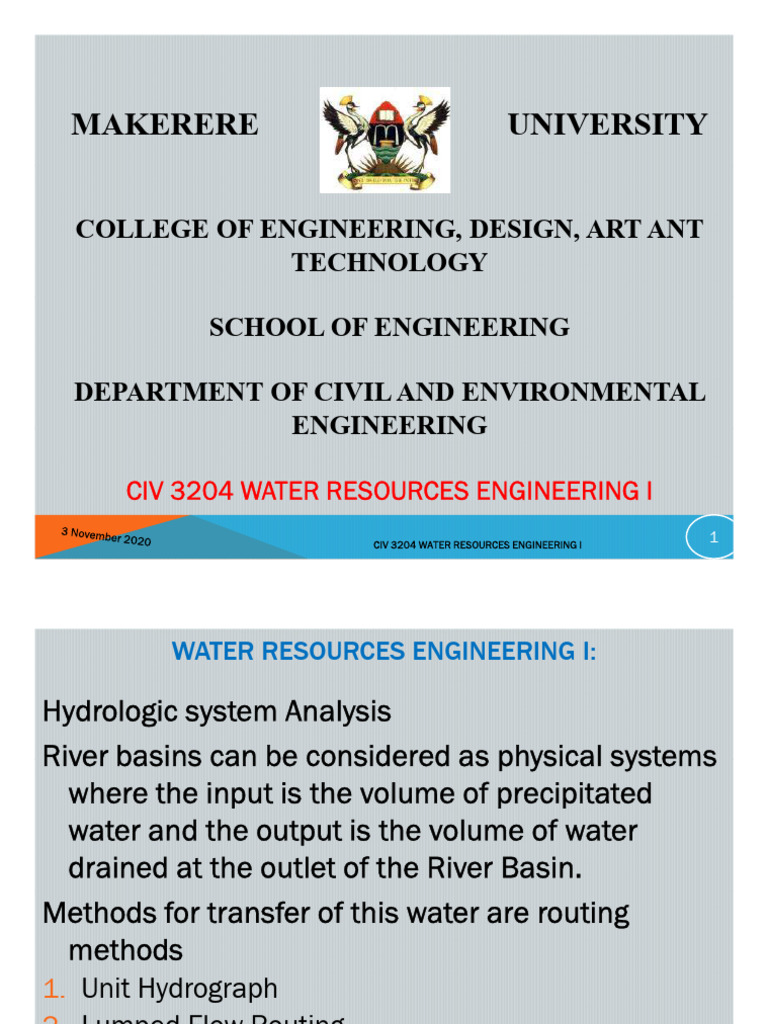 Unit Hydrograph | PDF | Drainage Basin | Hydrology