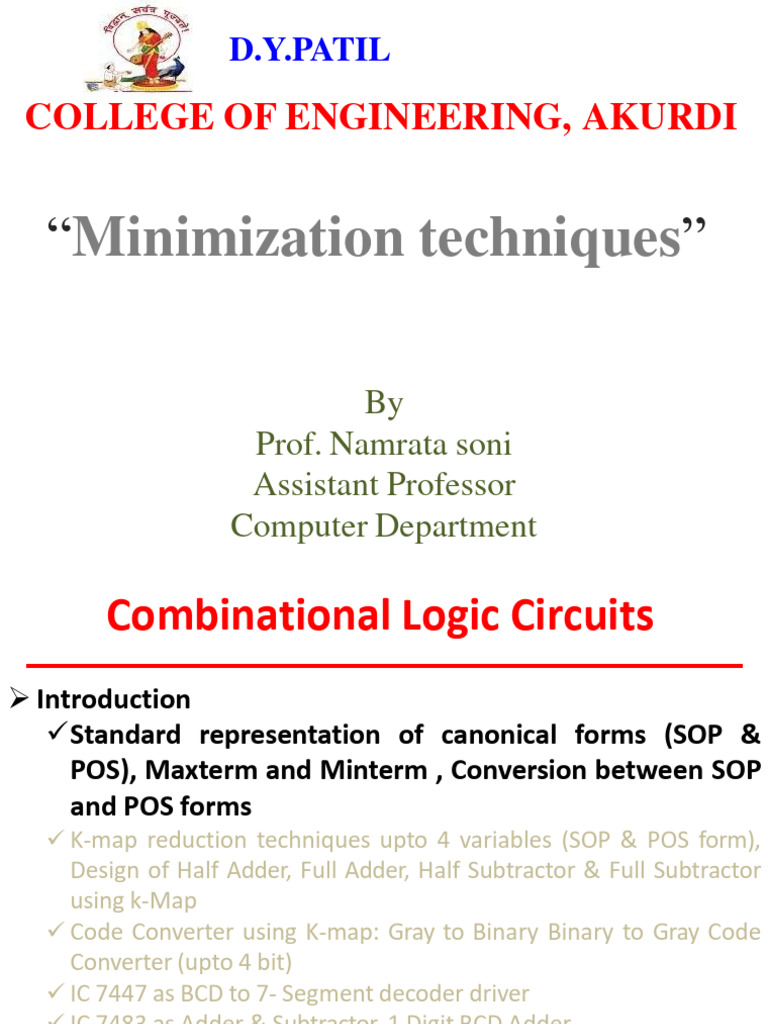 DELD Unit 1 2022 | Download Free PDF | Digital Electronics | Theoretical Computer Science