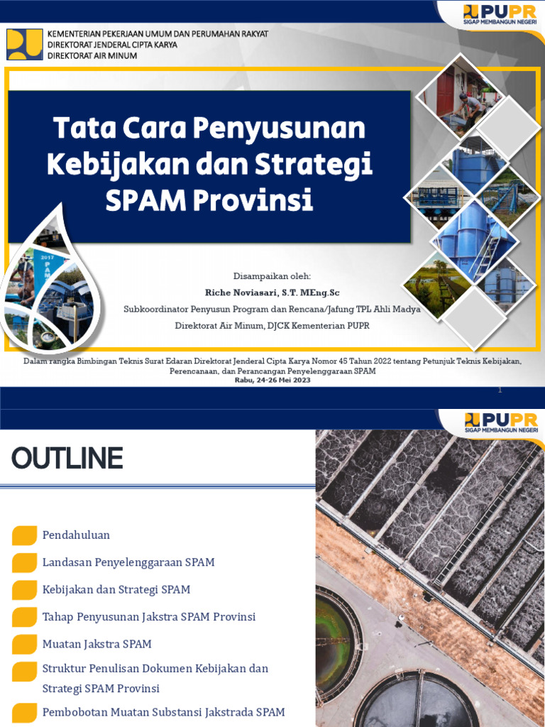 01 - Tata Cara Penyusunan Jakstra SPAM Provinsi | PDF