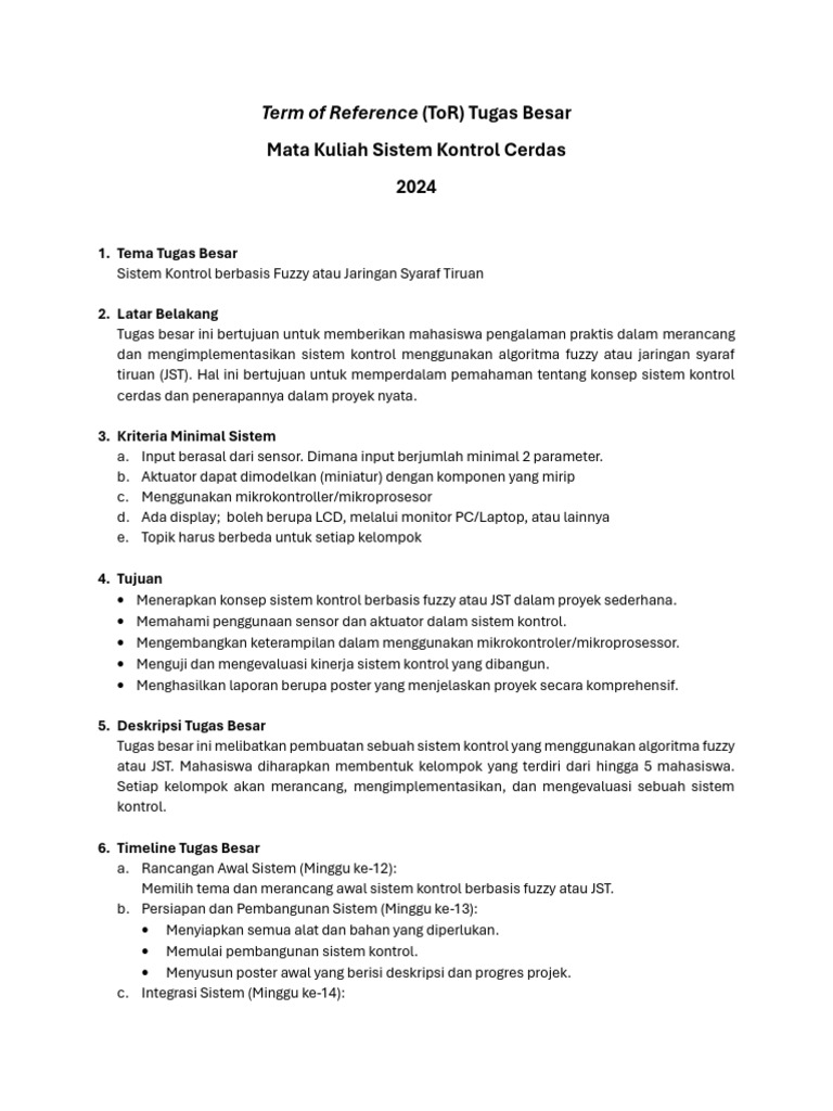 Term of Reference SKC | PDF | Komputer