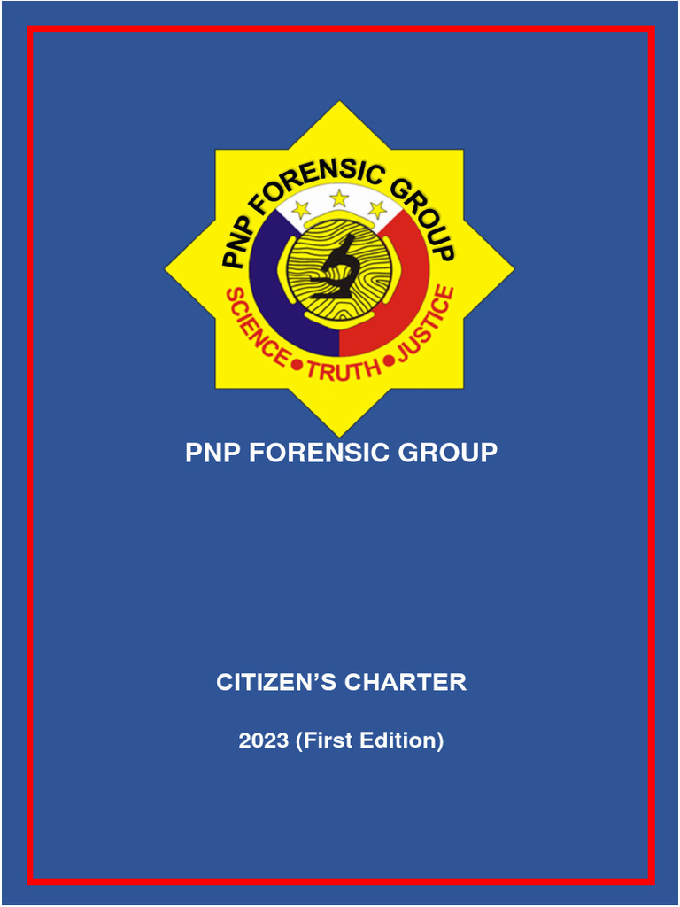 PNP Forensic Group Citizen's Charter 2023 | PDF | Forensic Science ...