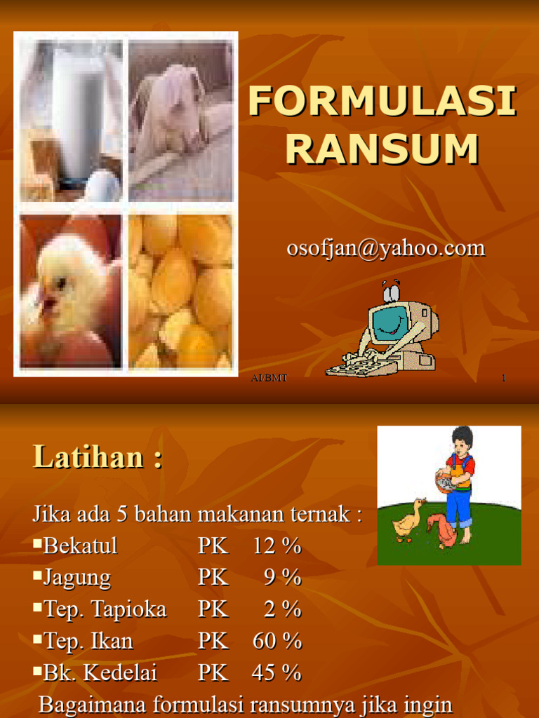 5-Formulasi Ransum Unggas | PDF