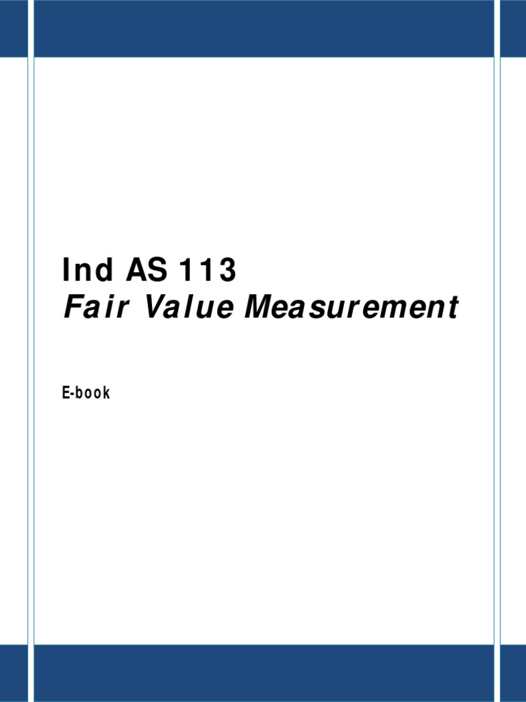 Ind AS 113 | PDF | Fair Value | Valuation (Finance)