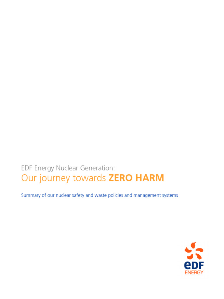 Our Journey Towards Zero Harm Dec 2016 | PDF | Nuclear Safety And Security | Power Station