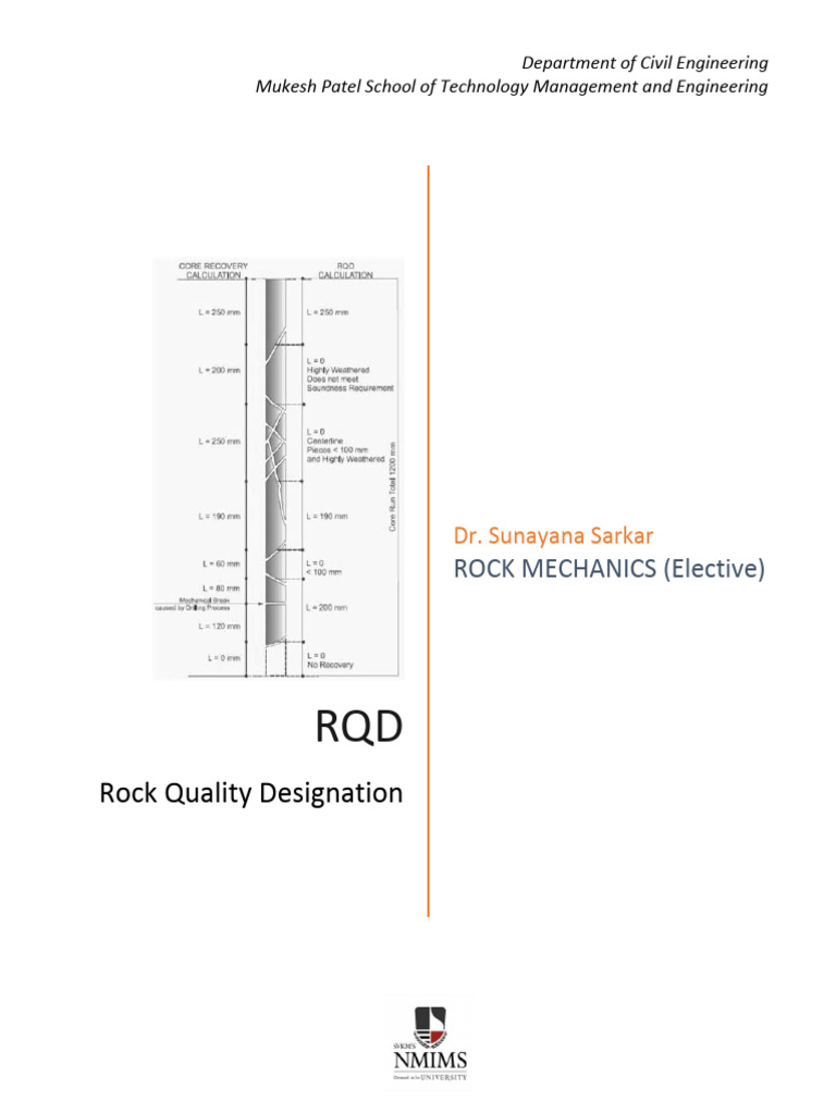 Rock Quality Designation | PDF | Rock (Geology) | Geology