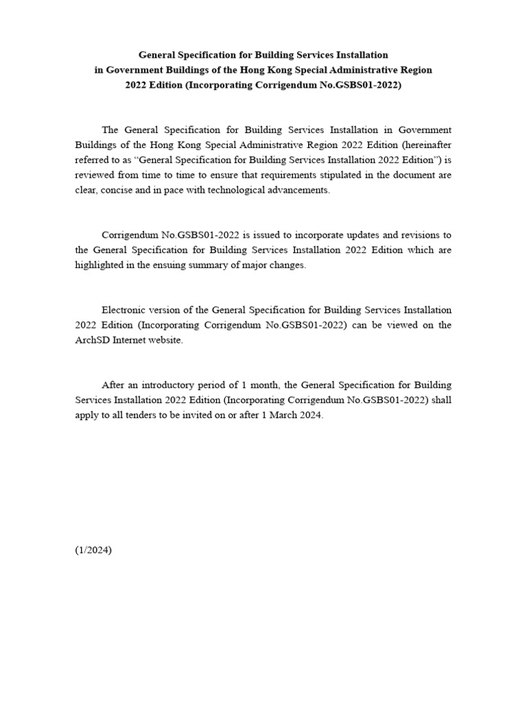 Explanatory Notes For BSGS 2022 - Wcorr GSBS01-2022 (Jan24) | PDF ...