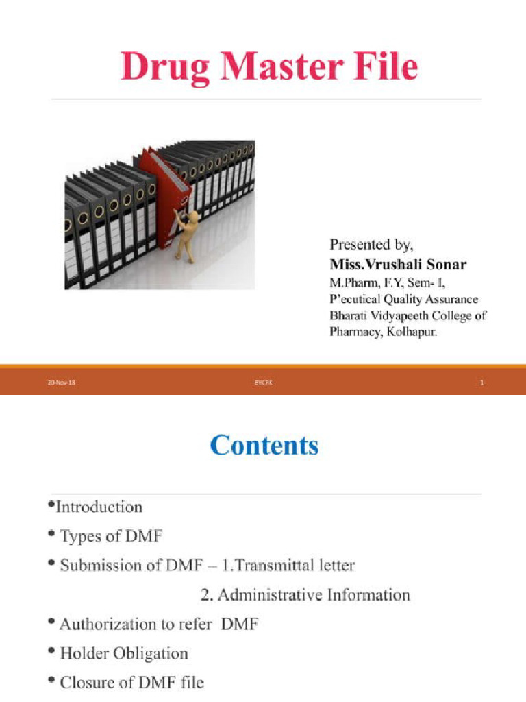 Drug Master File | PDF