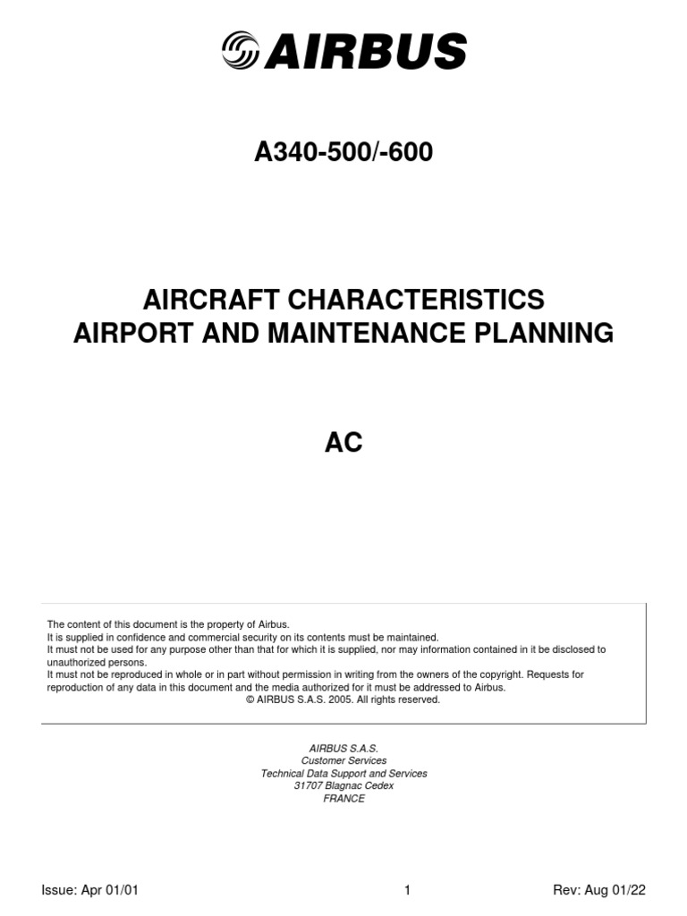 Airbus-Commercial-Aircraft-AC-A340-500_600 | PDF | Runway | Landing Gear