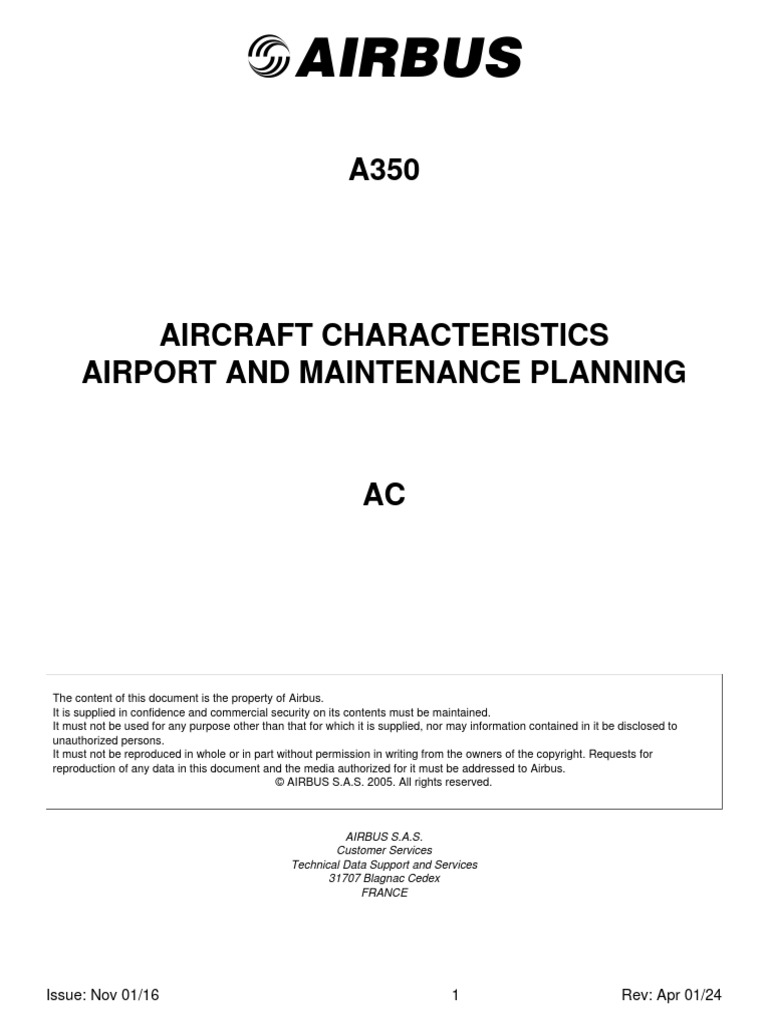 Airbus Commercial Aircraft AC A350 900 1000 | PDF | Aviation | Transport
