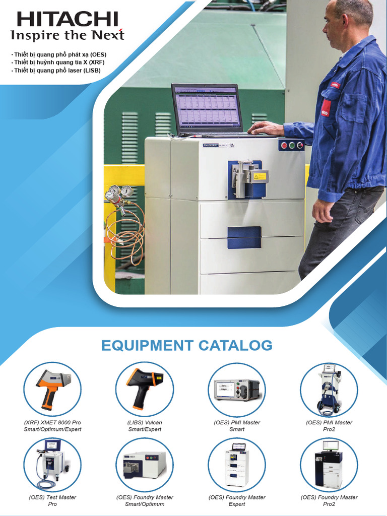Catalog Thiết Bị Phân Tích Hợp Kim (LiBS-XRF-OES) -- Hitachi Hightech | PDF