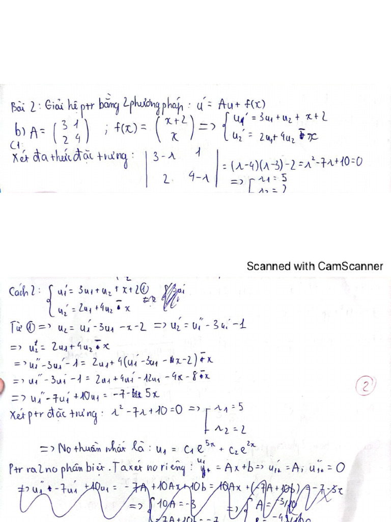 Giải Hệ Bằng PP Đưa Về PTR Bậc 2 | PDF