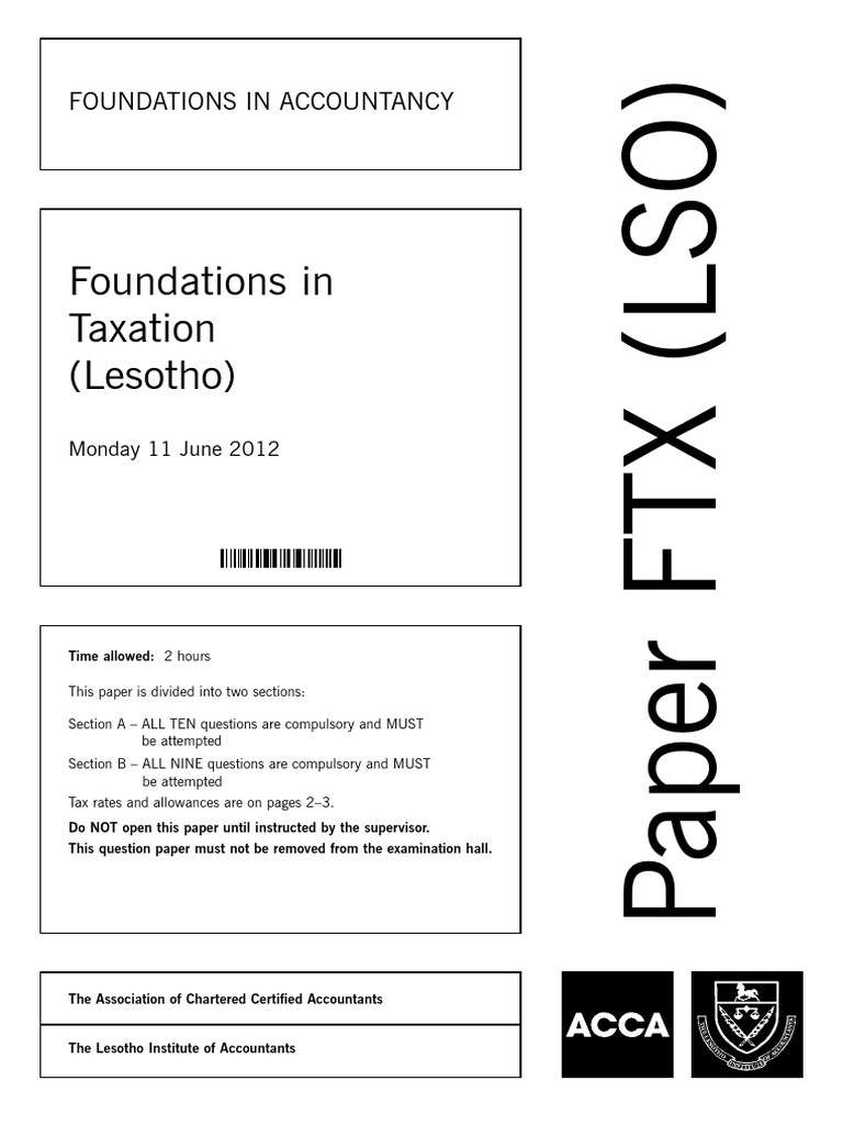 FTX Lso 2012 Jun Pilot | PDF | Taxes | Depreciation