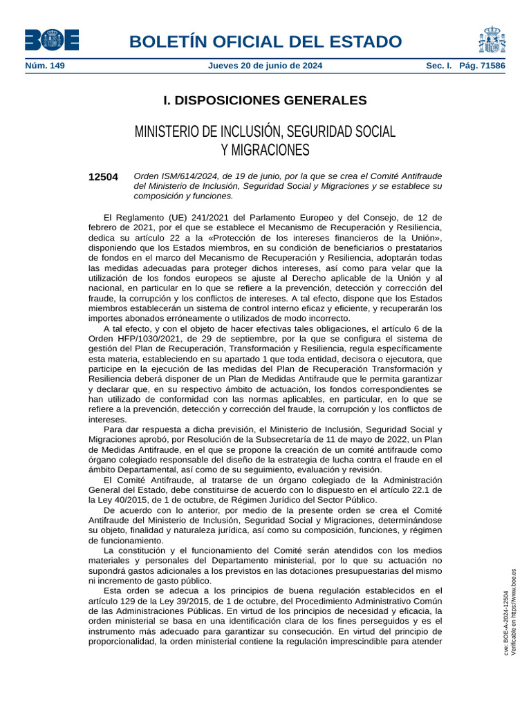 BOE-A-2024-12504 | PDF | Gobierno