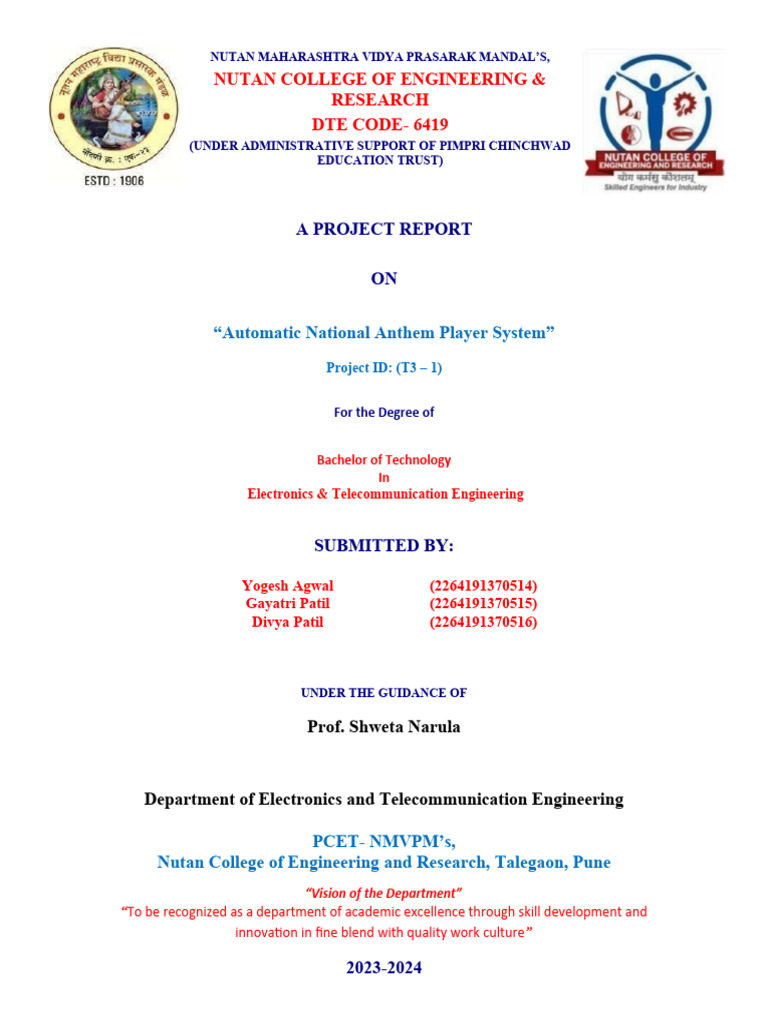 National Anthem Player | PDF | Arduino | Microcontroller