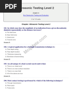 UT Level II Exam Questions and Answers | PDF | Ultrasound | Attenuation