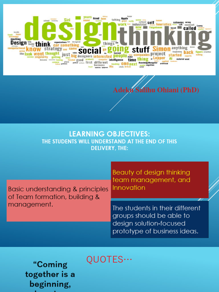Design Thinking Slides | PDF | Design Thinking | Cognition Design Thinking Slides | PDF | Design Thinking | Cognition