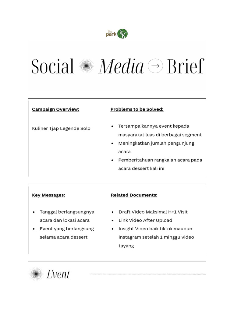 Social Media Brief | PDF