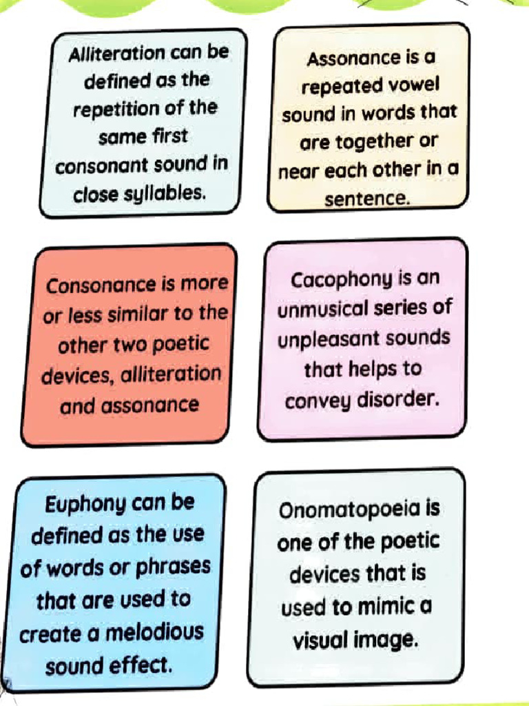 Poetic Devices Notes Digital | PDF