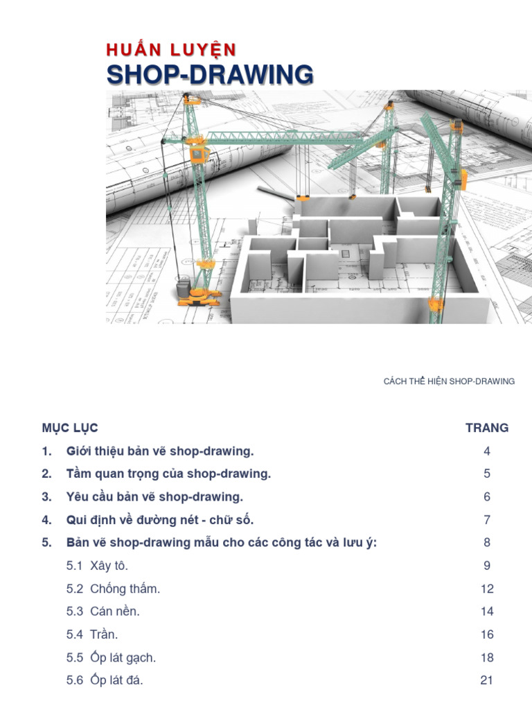 Huấn Luyện Công Tác Shopdrawing Hoàn Thiện | PDF