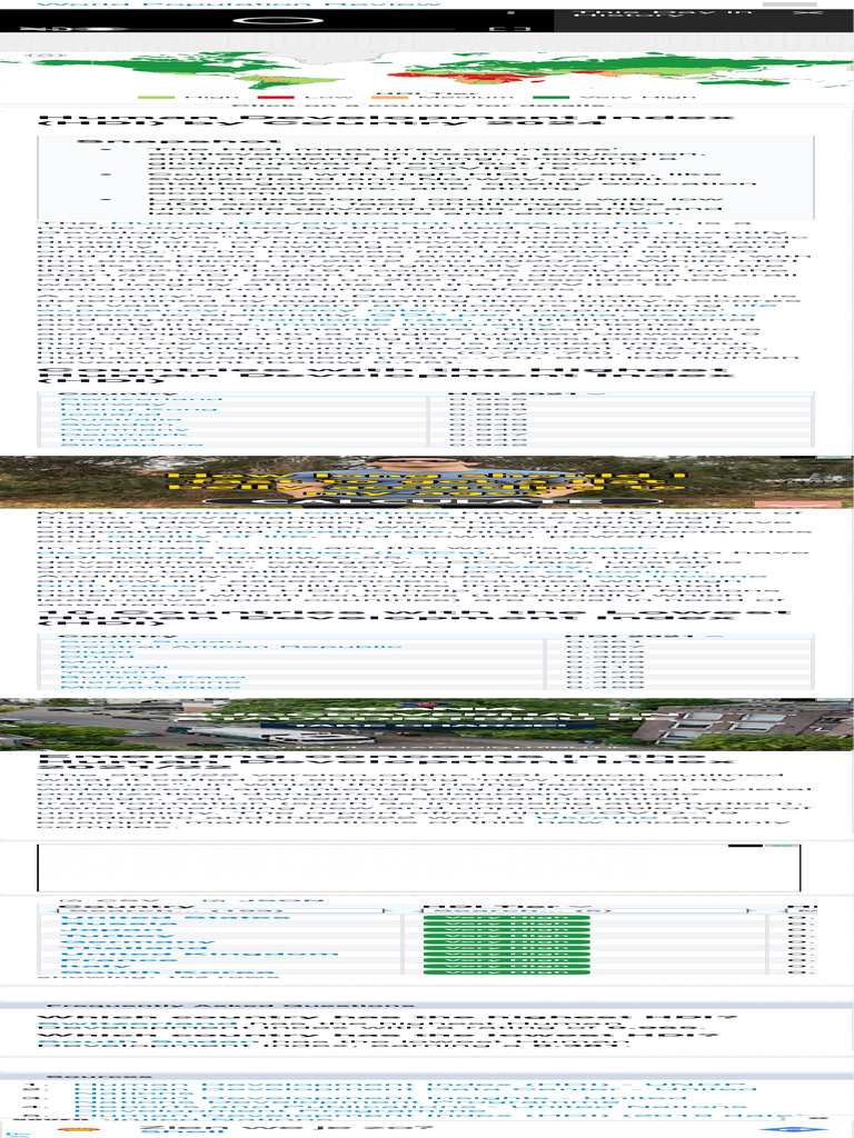 Human Development Index (HDI) by Country 2024 | PDF | Human Development Index | Economies
