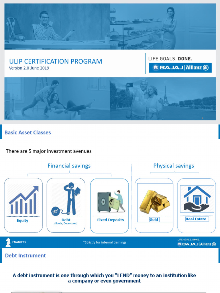 ULIP Training Material | PDF | Investment Fund | Investing