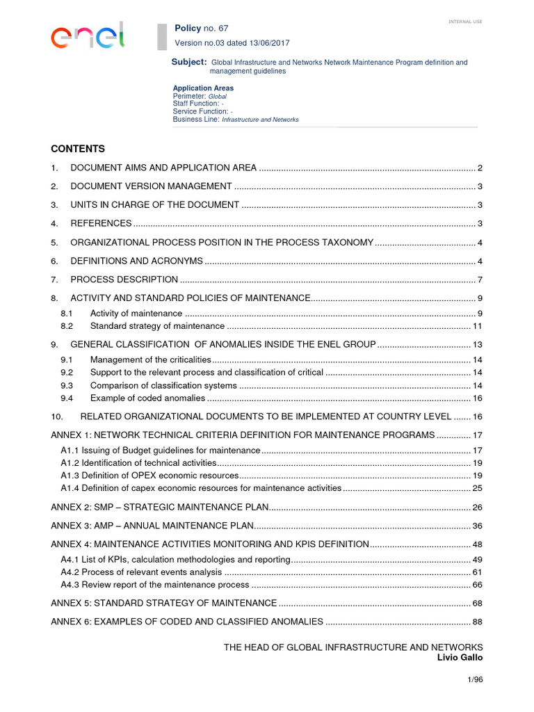 PD PL 67 GIN OM GIN Maintenance Program Definition and Management ...