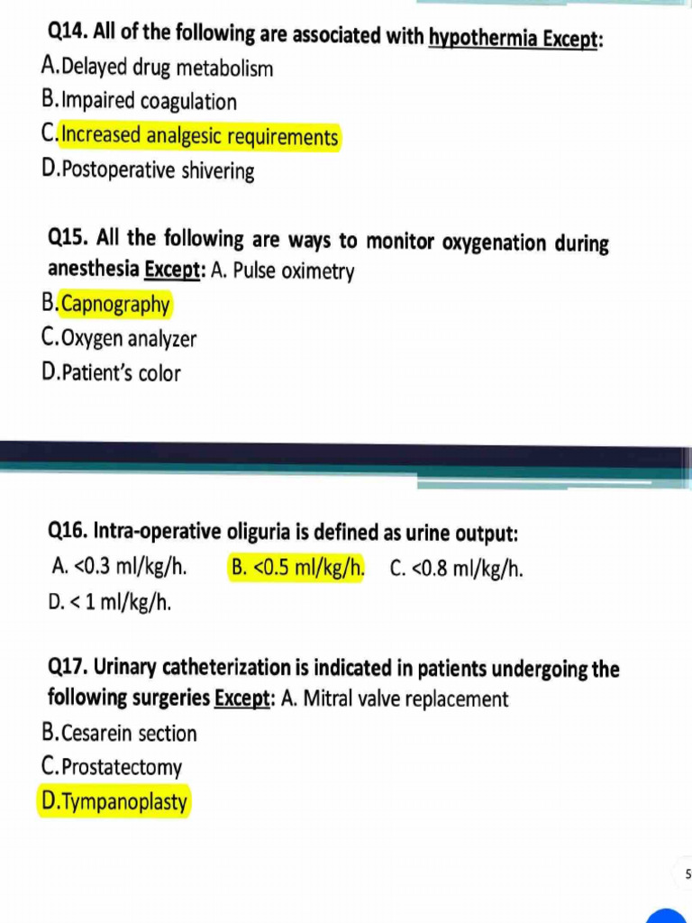 Anthesia Lecture Solved | PDF