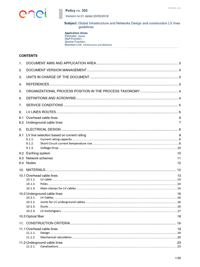 PD_PL_333_GIN_Design and Construction LV Lines Guidelines | PDF ...
