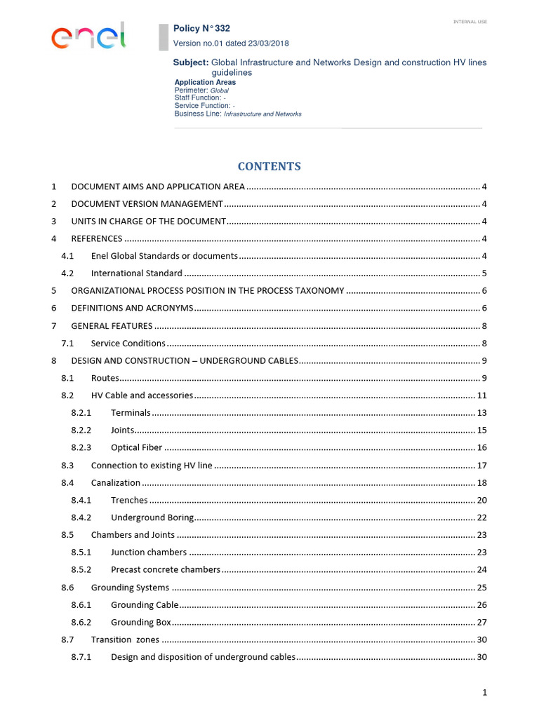 PD - PL - 332 - GIN - Design and Construction HV Lines Guidelines | PDF ...
