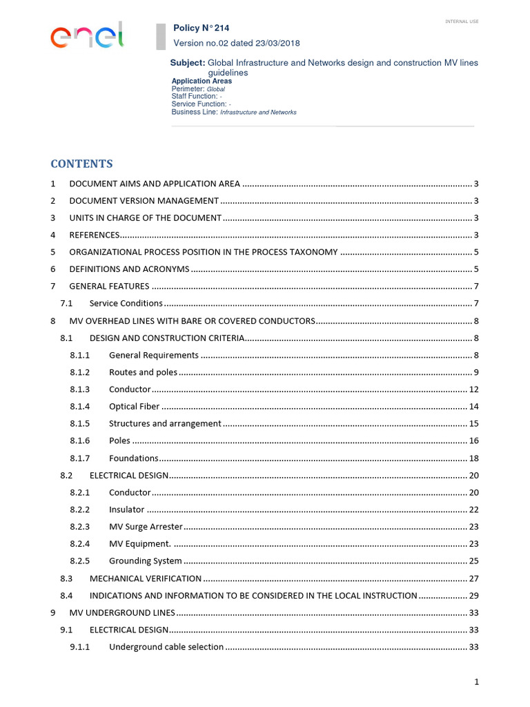 PD PL 214 GIN OM GIN Design and Construction For MV Underground | PDF | Electric Power ...