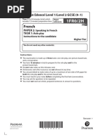 Edexcel GCSE French Speaking Exemplars | PDF | English Language | Learning