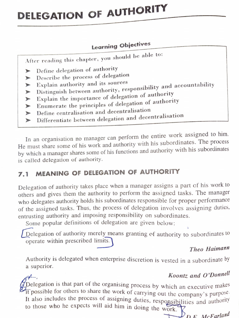 Delegation of Authority | PDF | Leadership | Business