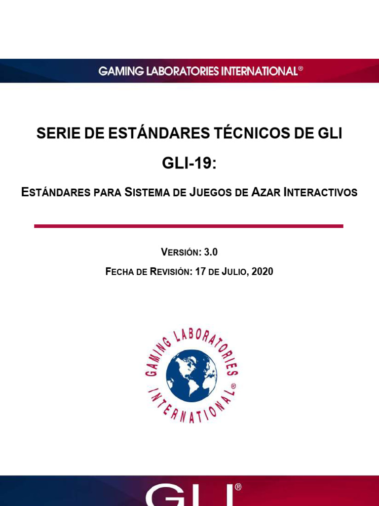 GLI 19 Interactive Gaming Systems v3.0 Spanish N | PDF | Autenticación ...