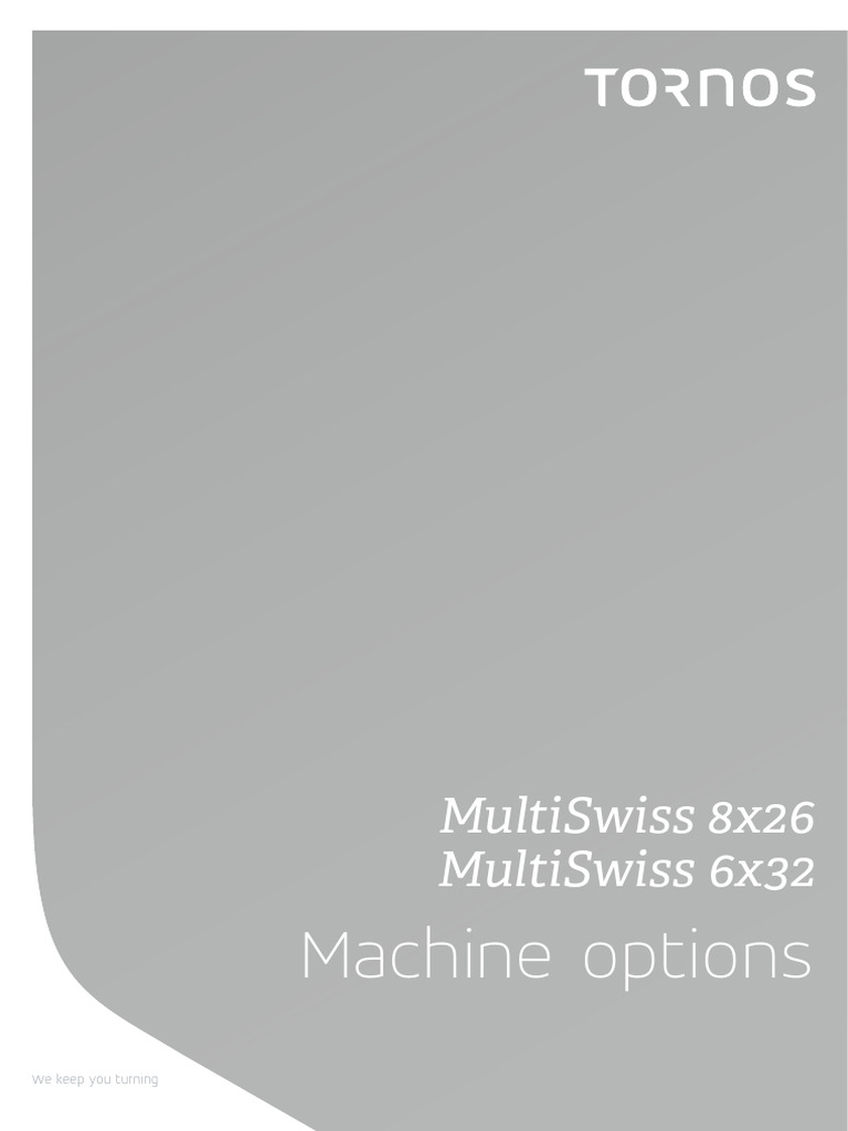 MultiSwiss 8x26 and 6x32 Options | PDF | Drilling | Drill