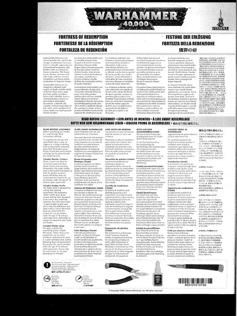 Forteresse Redemption Notice Montage w40k | PDF