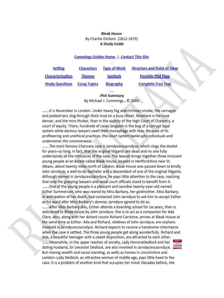 Bleak House | PDF | Bleak House