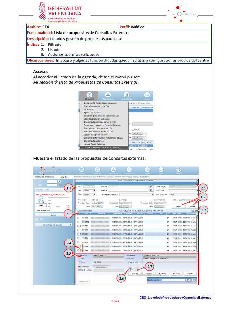 CEX ListadePropuestasdeConsultasExternas | PDF | Software | Interfaces gráficas de usuario