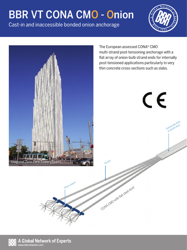 BBR VT CONA CMO Flyer Rev2 0420 | PDF | Prestressed Concrete | Composite Material