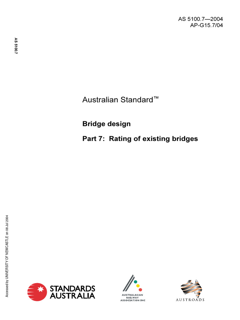 Australian Standard: Bridge Design Part 7: Rating of Existing Bridges ...