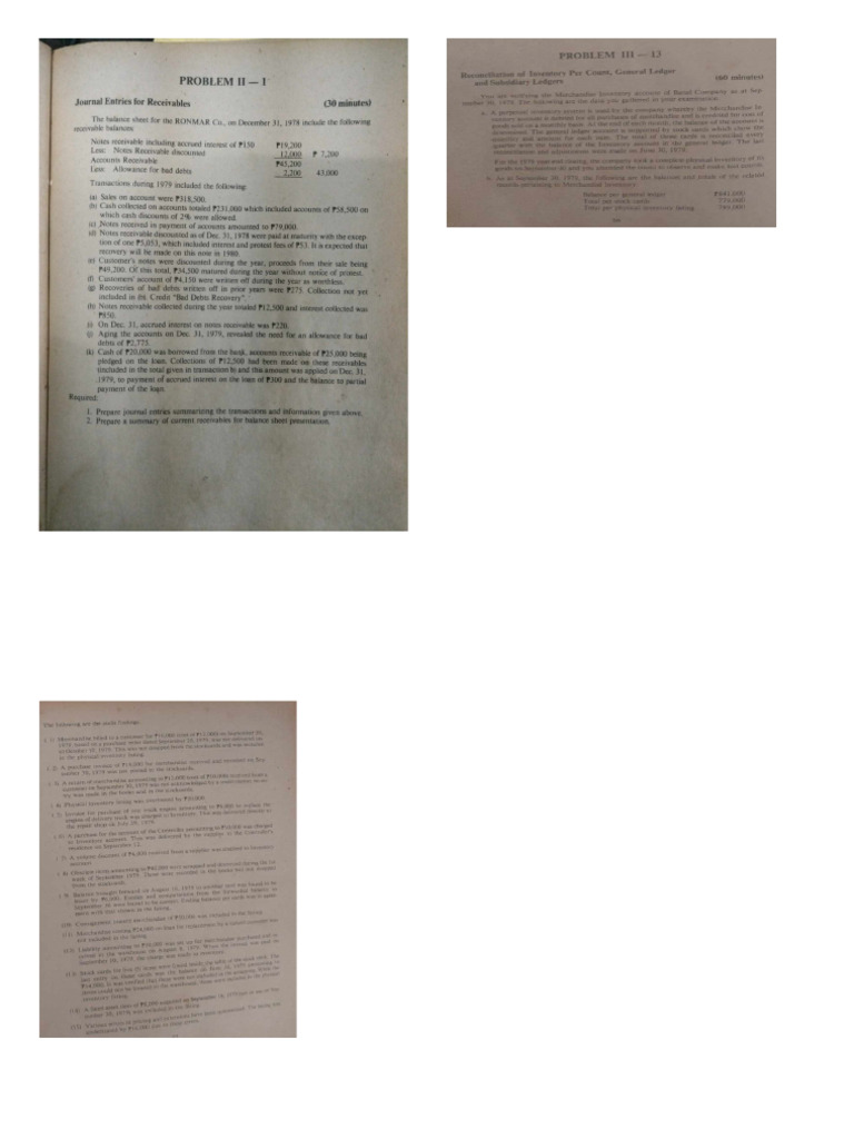 Aud Prob Copy of Quiz | PDF