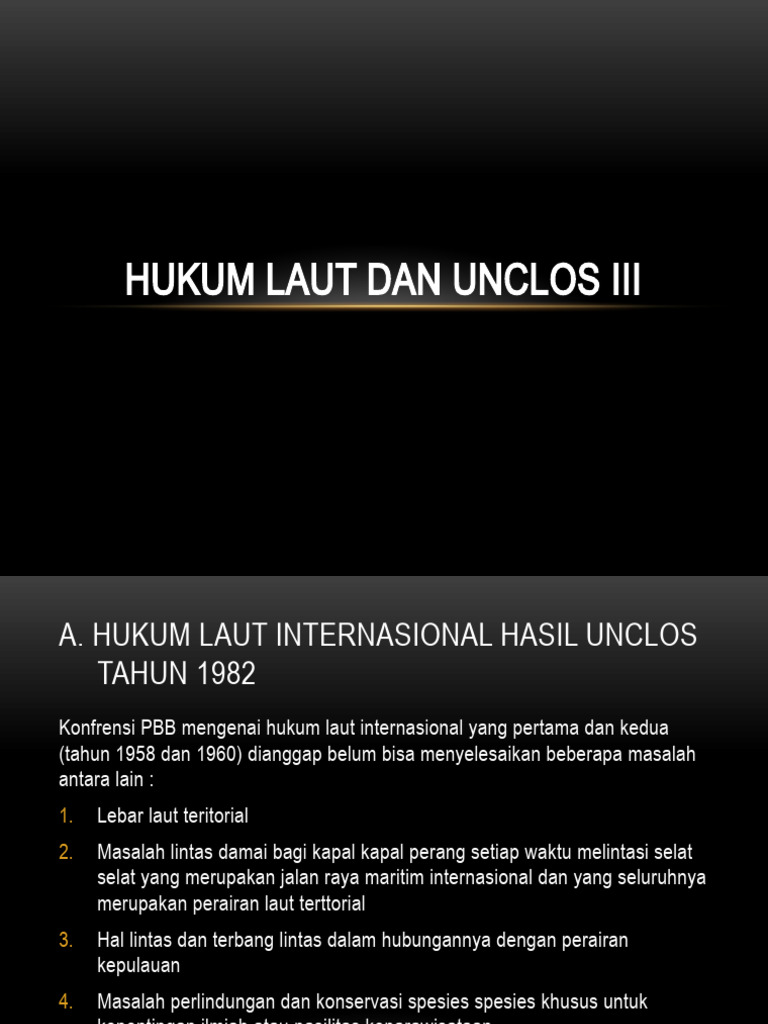 6. HUKUM LAUT DAN UNCLOS III | PDF