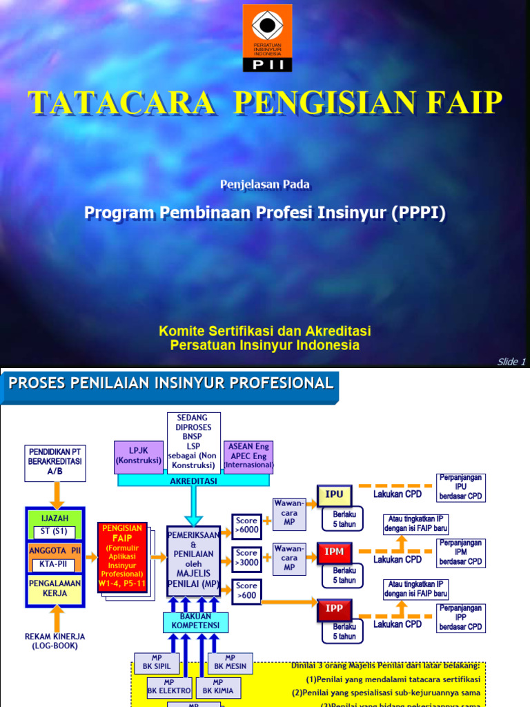 03. Tatacara Pengisian Dan Contoh FAIP | PDF