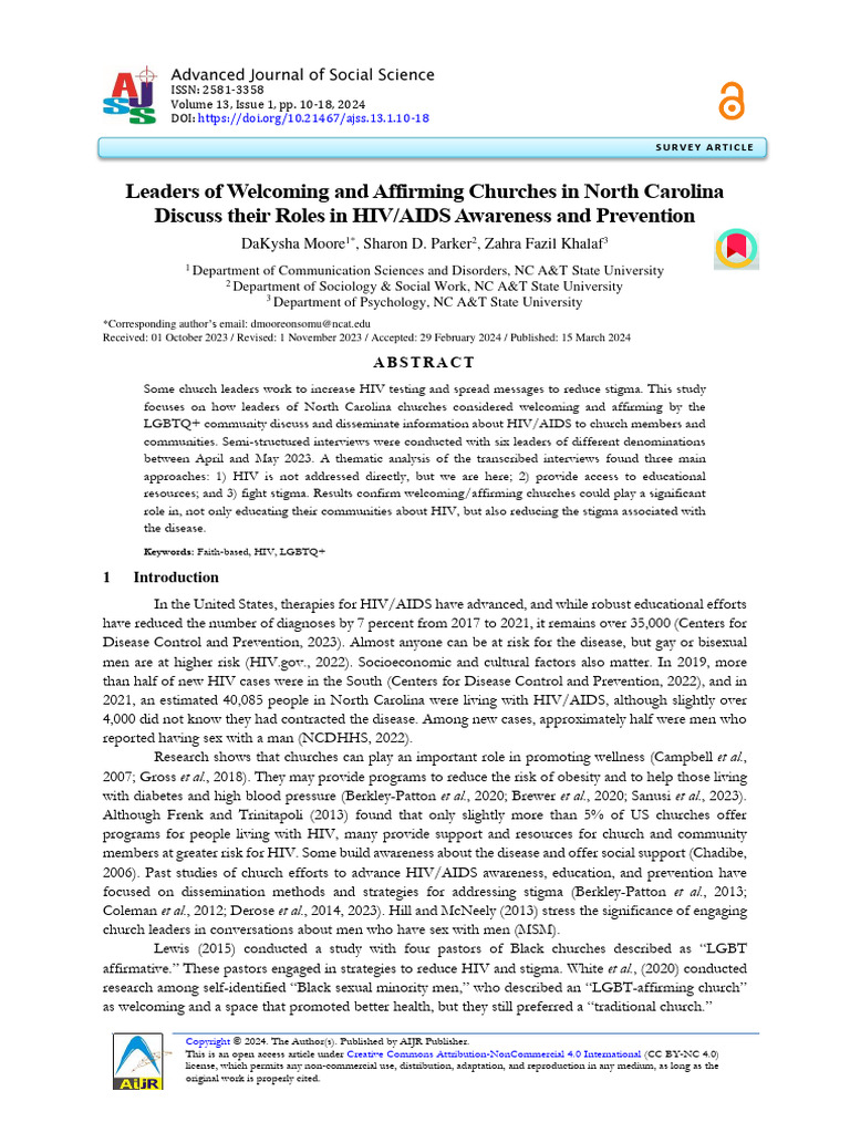 Leaders of Welcoming and Affirming Churches in North Carolina Discuss ...