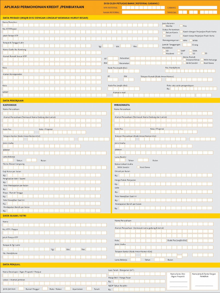 Form Aplikasi Dana | PDF
