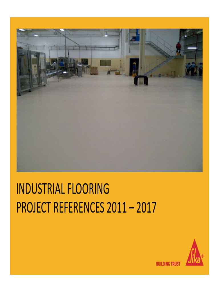 Industrial Flooring - Project Reference 2011 - 2017 | PDF | Foods
