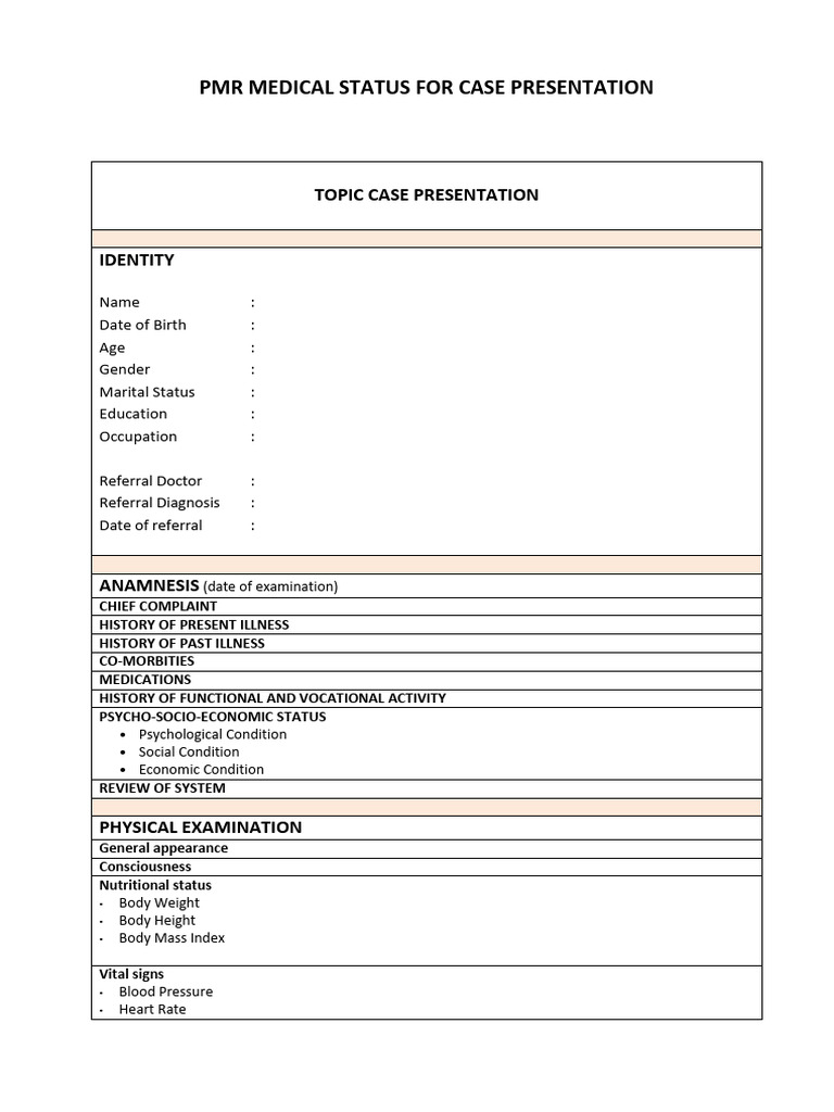 Icf PMR Medical Status - 2023 | PDF | Vestibular System | Memory