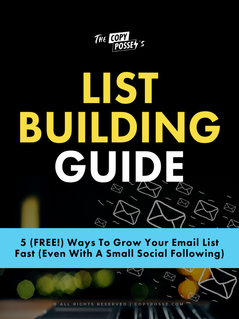Copy Posse Free Guide List Building Guide | PDF | Social Media ...