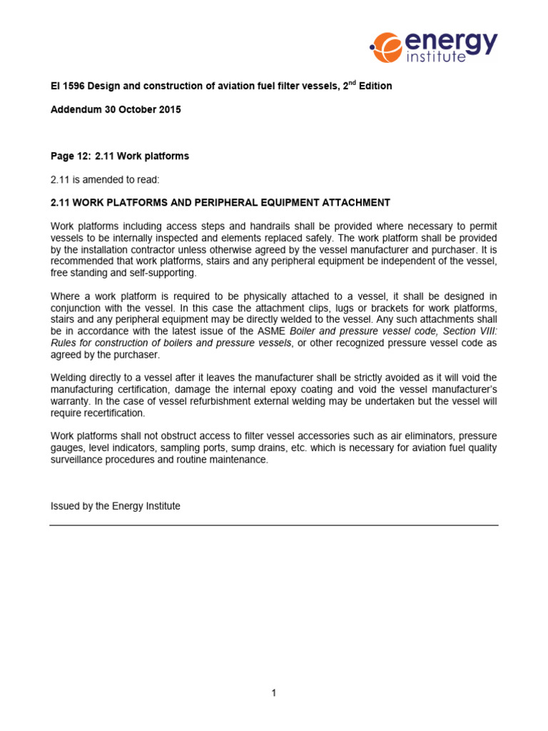 Dokumen - Tips - Ei 1596 Design and Construction of Aviation Fuel Filter Vessels The ...