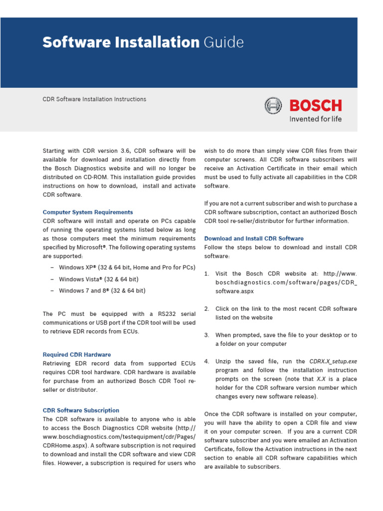 CDR Software Installation Manual 25 0 | PDF | Personal Computers ...