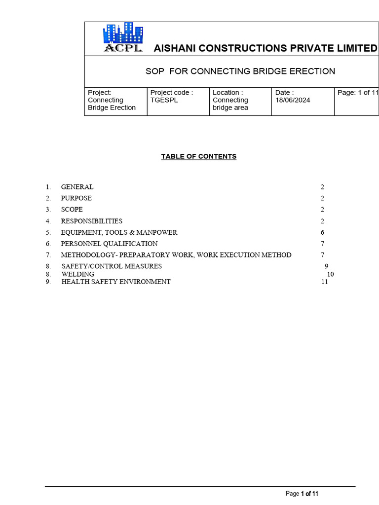 Method Statement For Lifting Works | Download Free PDF | Occupational ...